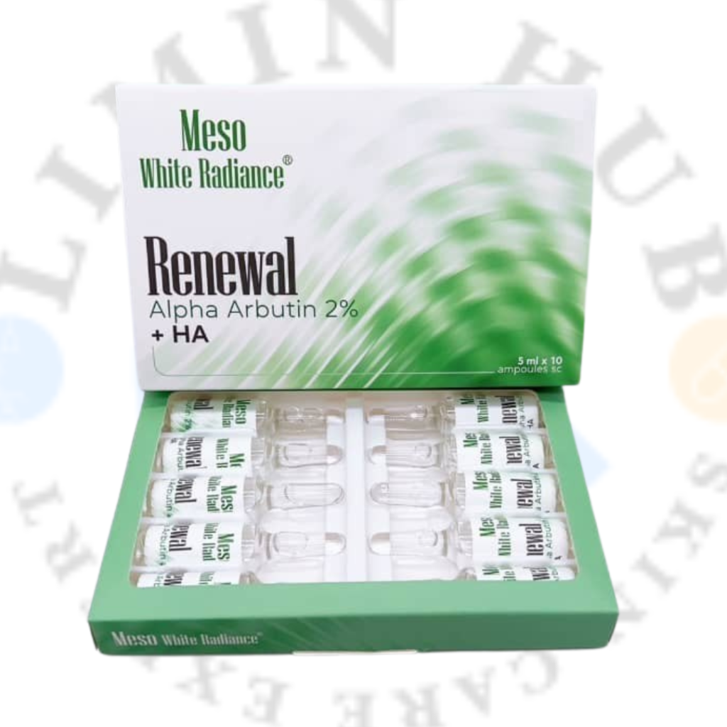 MESO WHITE RADIANCE, RENEWAL, ALPHA ARBUTIN 2%, +HA - Limin Hub